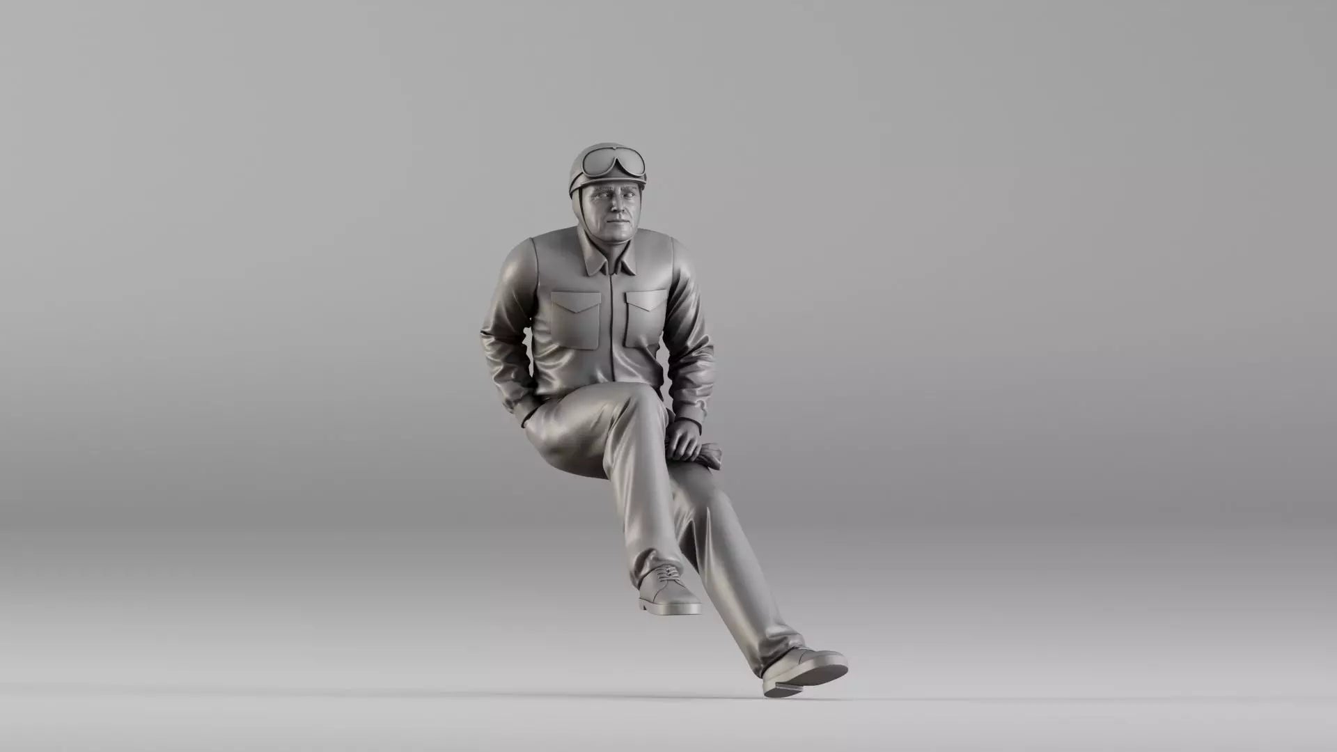 MM1351 Vintage Racing Driver Seated – Scale Scenery And Figures