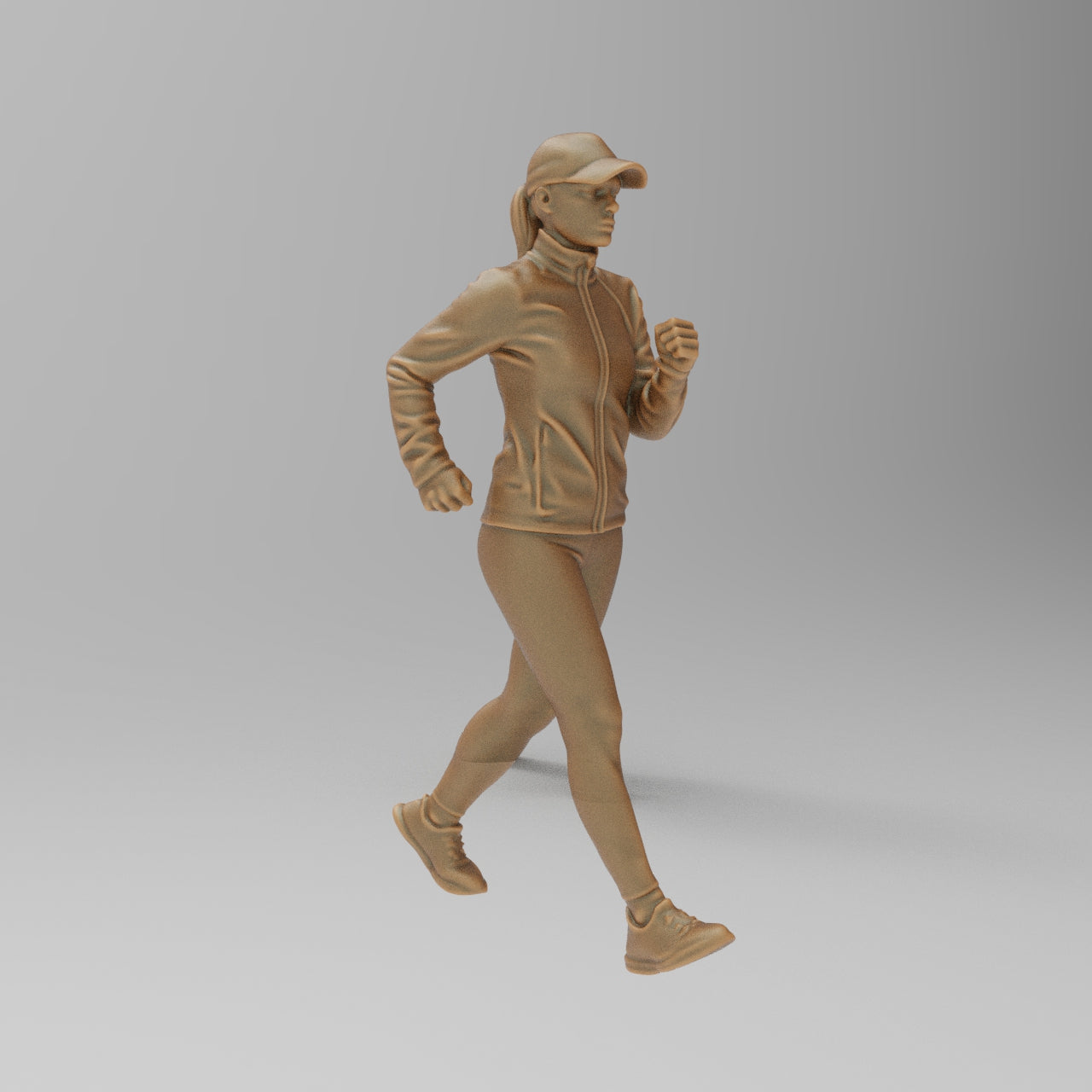 MM4224 Girl Speed Walking – Scale Scenery And Figures