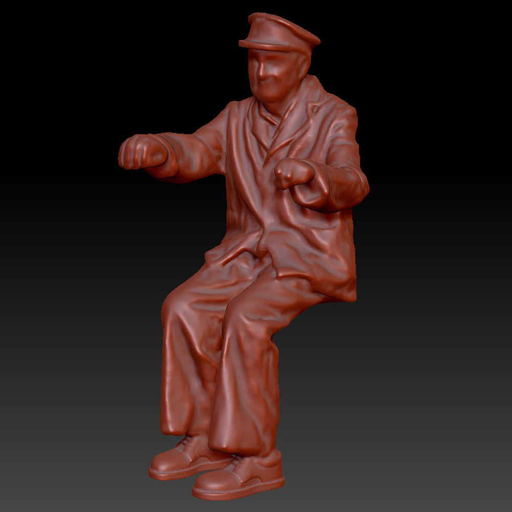 DSP295 Male Steam Engine Driver – Scale Scenery And Figures