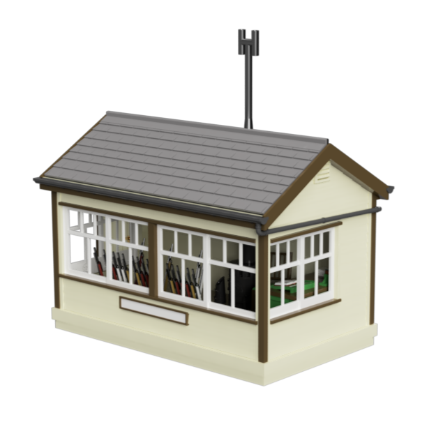 GM813D – GWR Signal Box TT120/3mm Scale – Scale Scenery And Figures