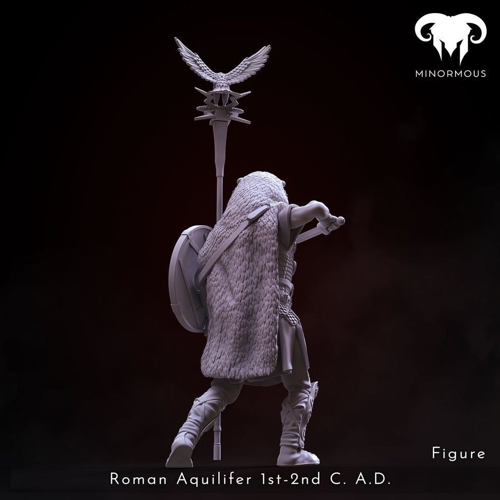 MIN109_ Roman Aquilifer 1st-2nd C. A.C. The Last Stand! – Scale Scenery ...