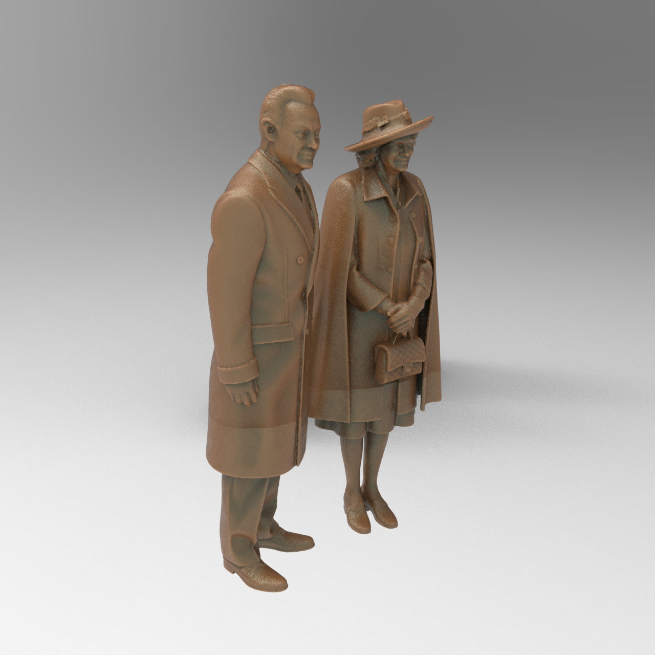 MM4366 Older Smart Couple – Scale Scenery And Figures