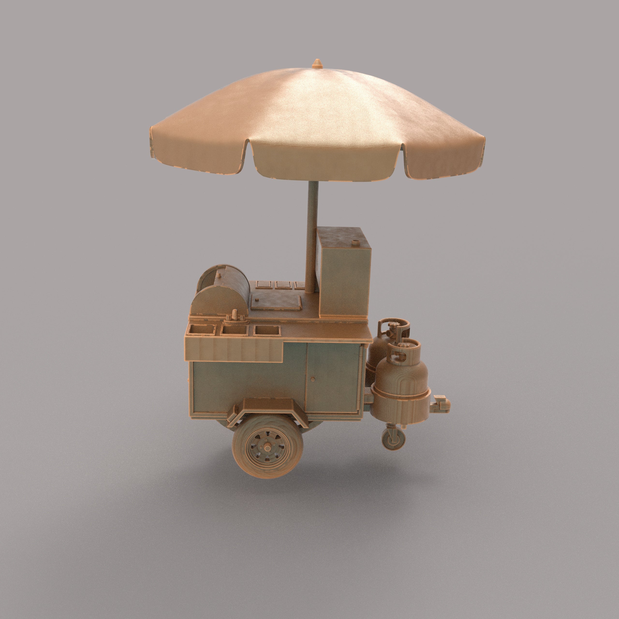 MM1321 Model Railway - Hot Food Cart – Scale Scenery And Figures