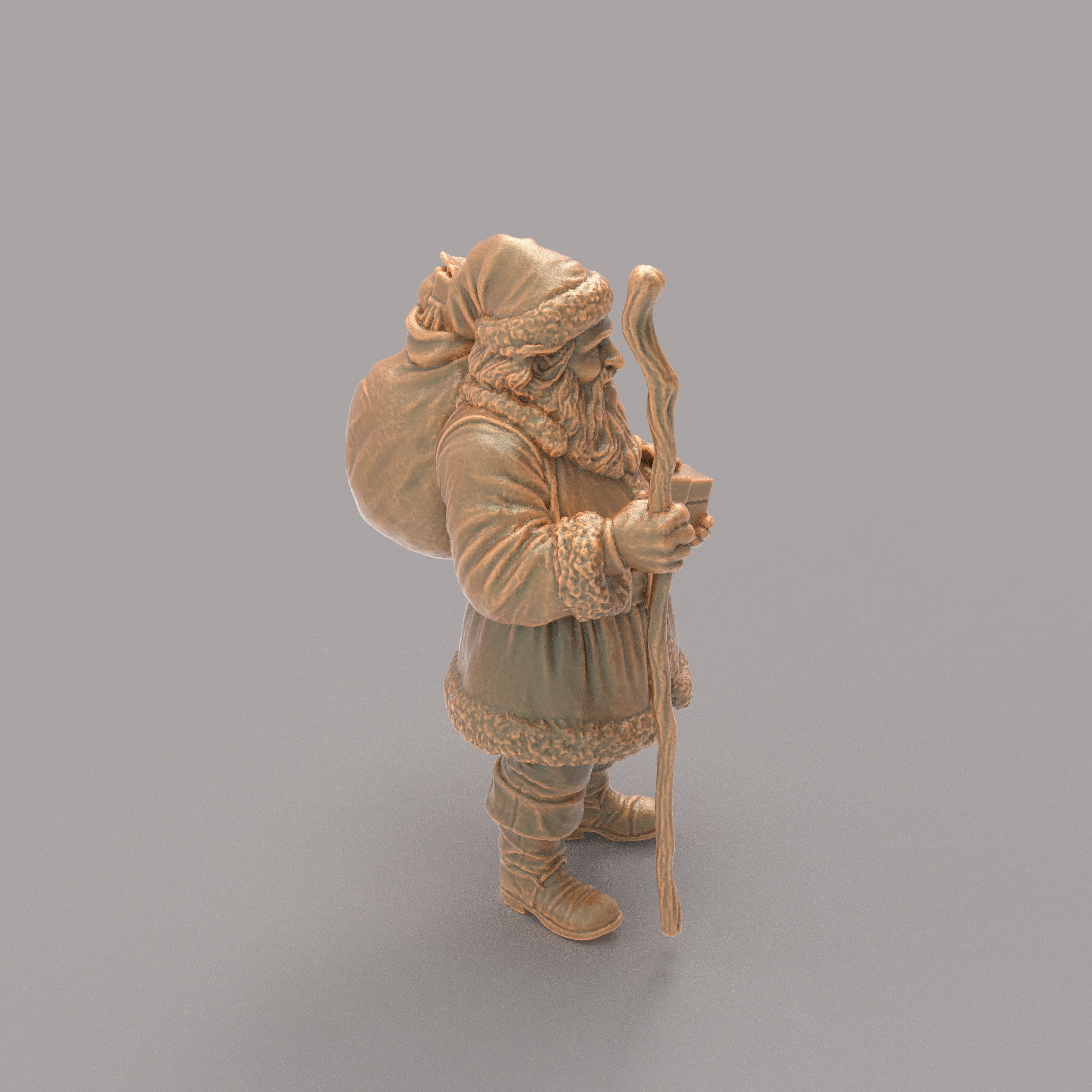 MM2149 Santa With Stick and Sack Of Toys – Scale Scenery And Figures