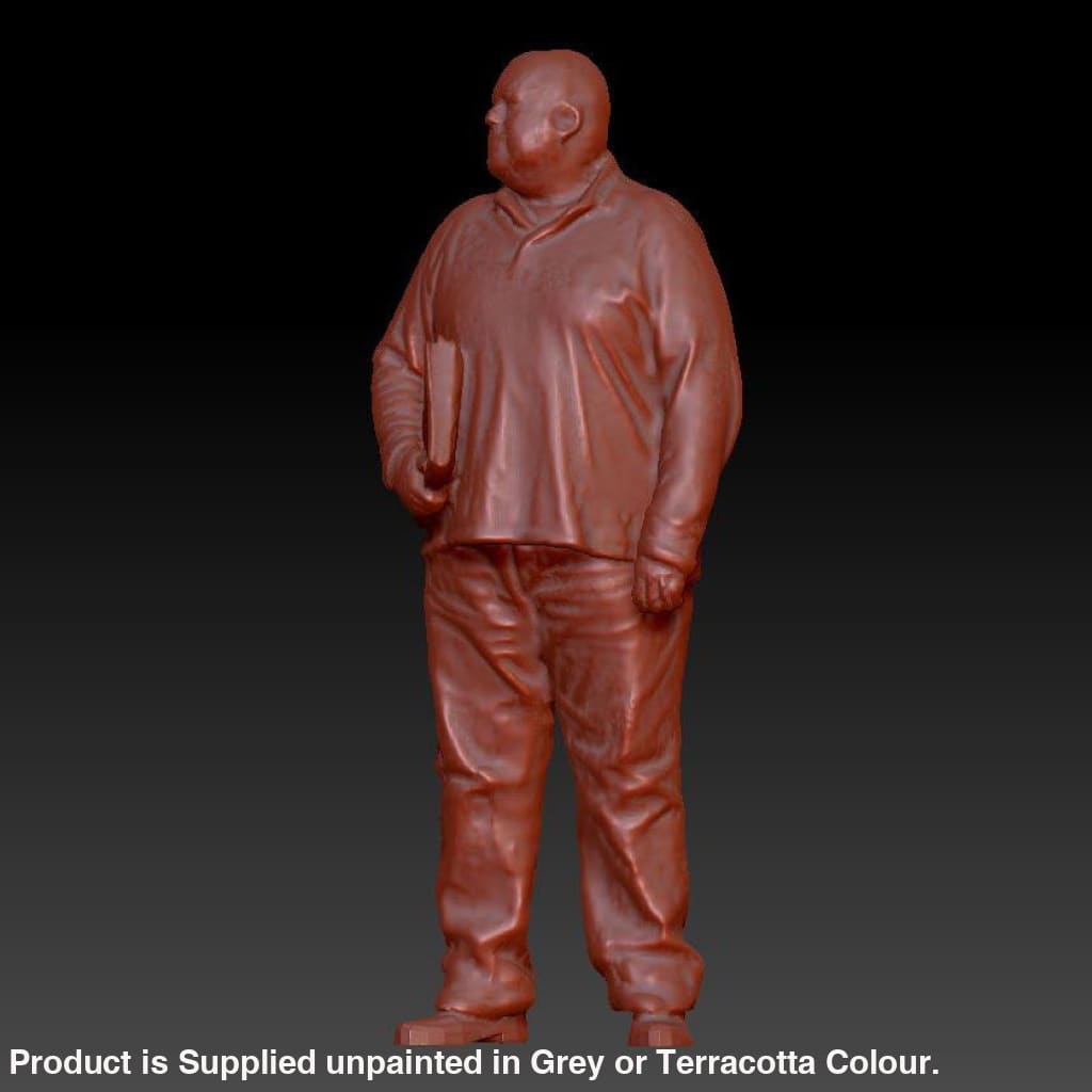 DSP053 Male Standing with Folder under Arm – Scale Scenery And Figures