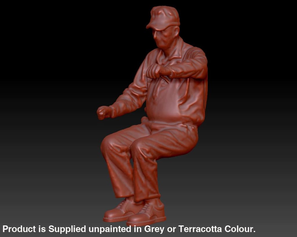 DSP139 Male driver sitting – Scale Scenery And Figures