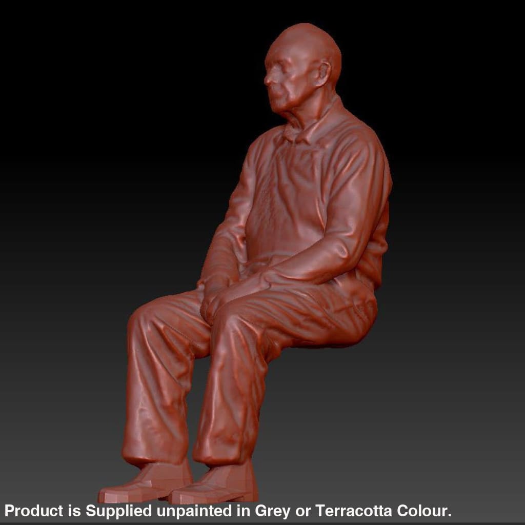 DSP181 Male Sitting – Scale Scenery And Figures