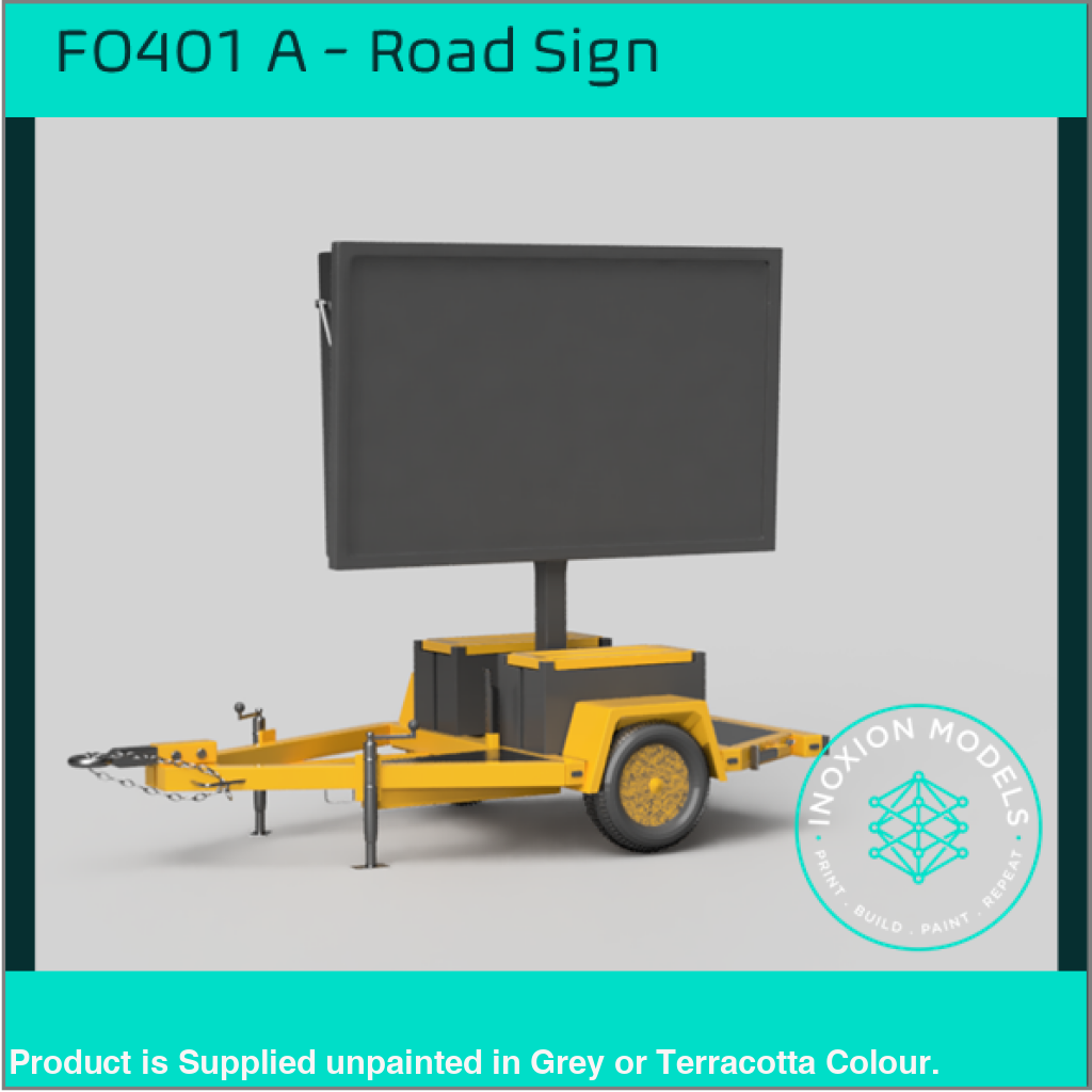 FO401 A – Road Sign OO/HO Scale – Scale Scenery And Figures