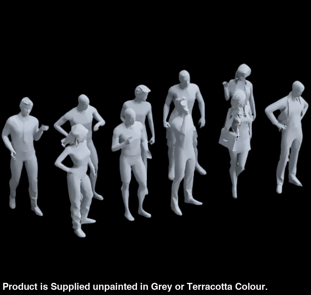 FR001 Standing Figure Pack 1 – Scale Scenery And Figures