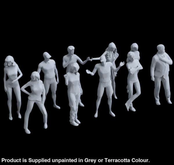 FR004 Standing Figure Pack 4 – Scale Scenery And Figures