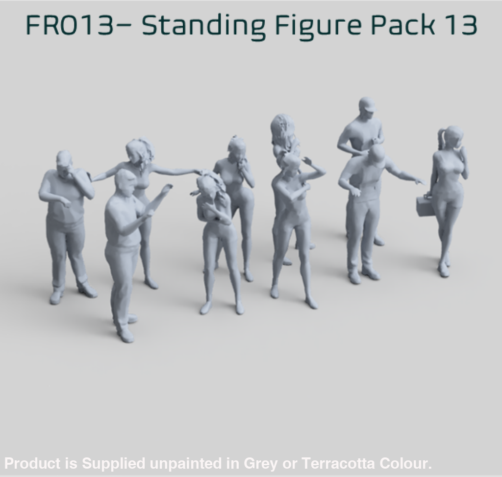 FR013 Standing Figure Pack 13 – Scale Scenery And Figures