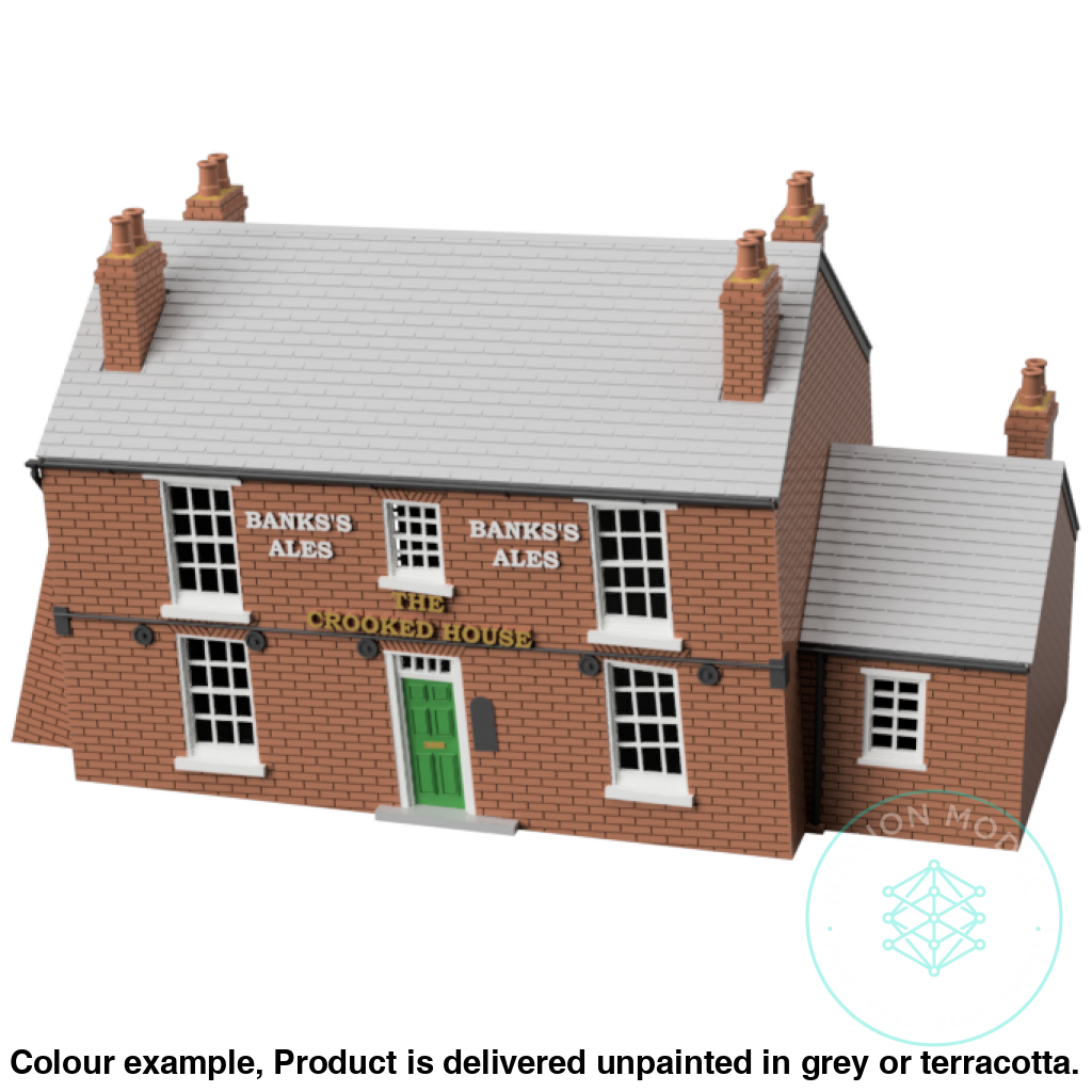 GM104 – The Crooked House Pub TT120/3mm Scale – Scale Scenery And Figures