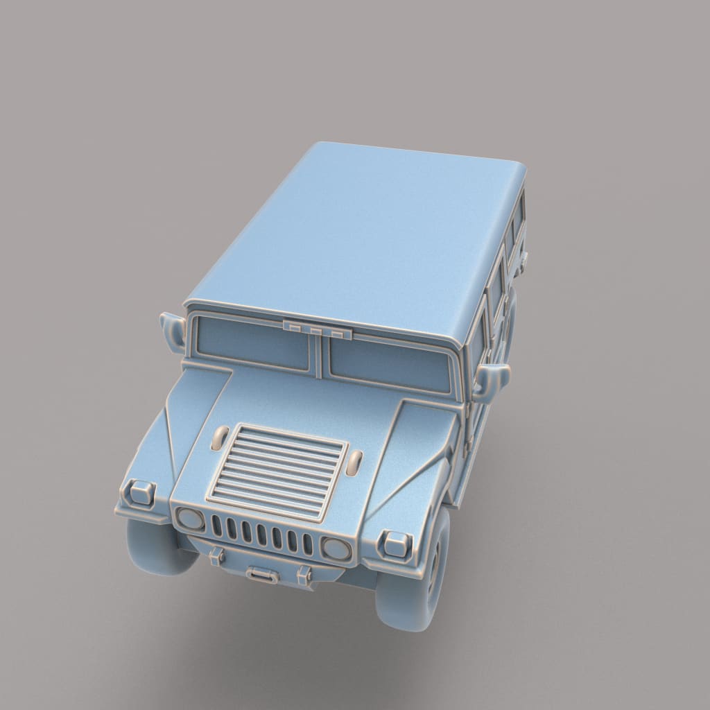 Iconic Cars of The 80's - Hummer – Scale Scenery And Figures