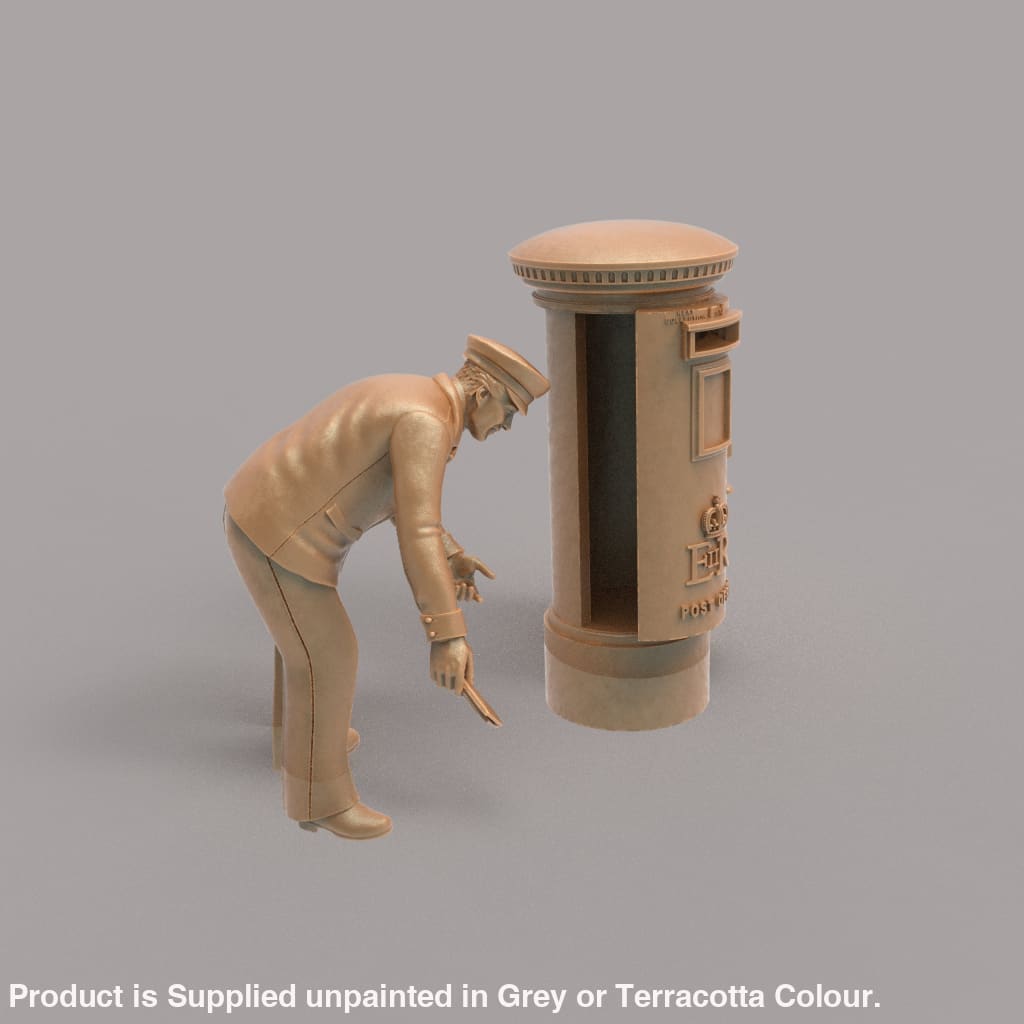 MM1010 Postman and mail box – Scale Scenery And Figures