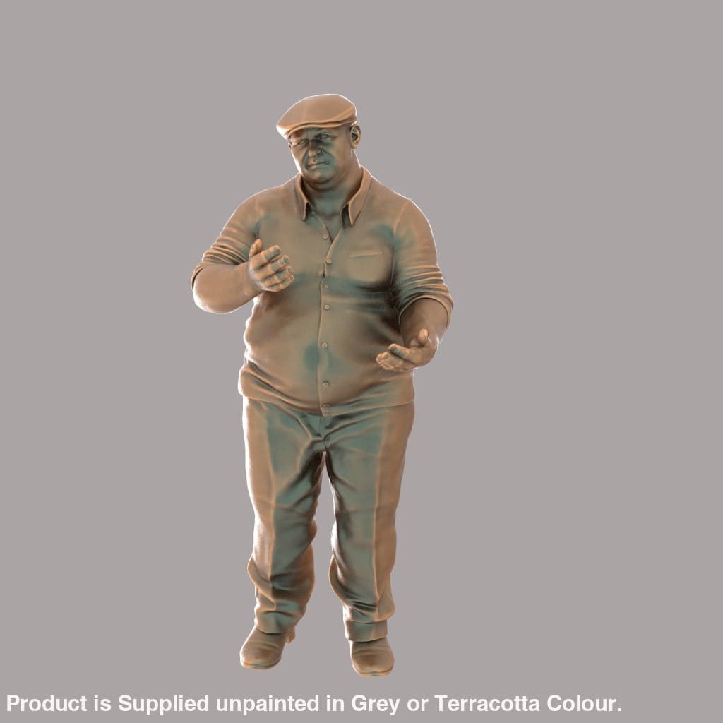 MM274 Large Male in Flat Cap gesturing with Hands – Scale Scenery And ...