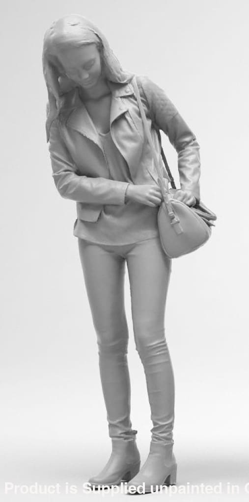 MM457 Smart Female Reaching into Handbag – Scale Scenery And Figures