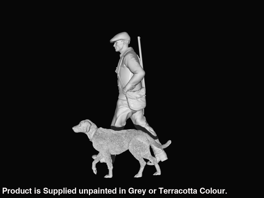 MM730 Farmer Walking and Dog – Scale Scenery And Figures