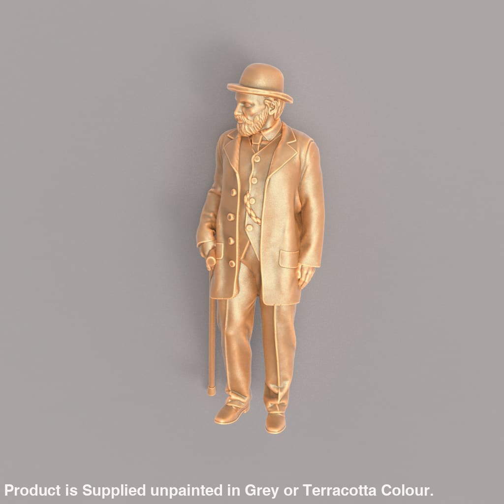 MM928C Edwardian/Victorian Gentleman With walking stick – Scale Scenery ...