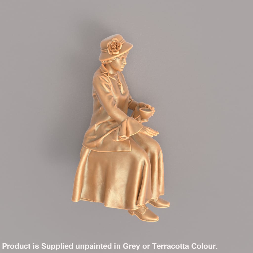 MM929C Victorian Female Sitting – Scale Scenery And Figures